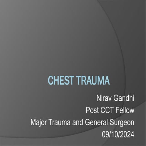 CXR and Thoracic Trauma- Life threatening Injuries.pptx