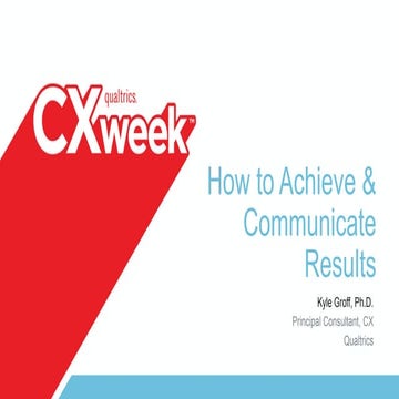 How to Achieve and Communicate Results | PPT