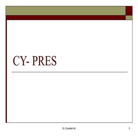 Cy pres | PPT