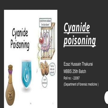cyanide poisoning in the forensic medicine | PPT