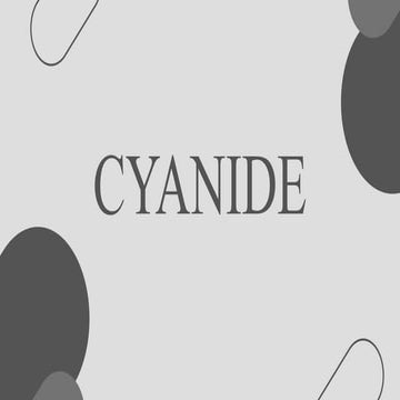 Cyanide gas toxicity for medical students.pptx