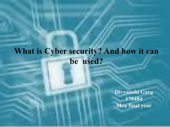Introduction-to-Cyber-Security presentation.pdf | Information and Network Security | Computing
