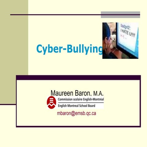 Cyber bullying powerpoint | PPT