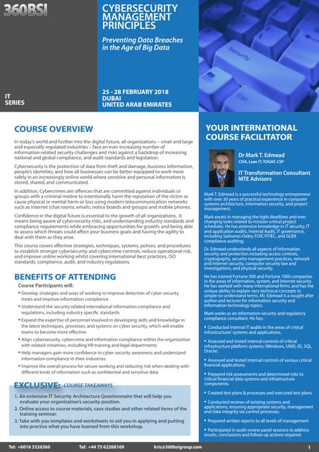 Information Technology Security Management Ppt
