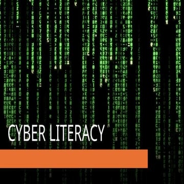 Cyber Literacy PowerPoints Presentations | PPTX