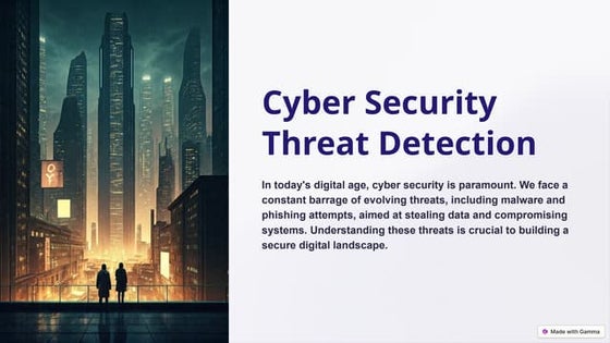 Cyber Security Threat Detection 11 Pptx