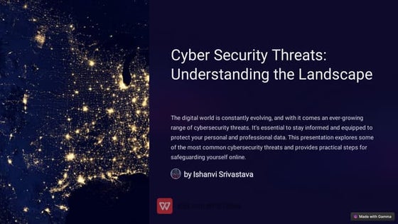 Introduction-to-Cyber-Security presentation.pdf | Information and Network Security | Computing