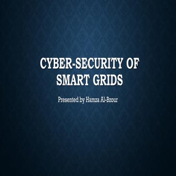 Cyber-security of smart grids | PDF | Information and Network Security | Computing