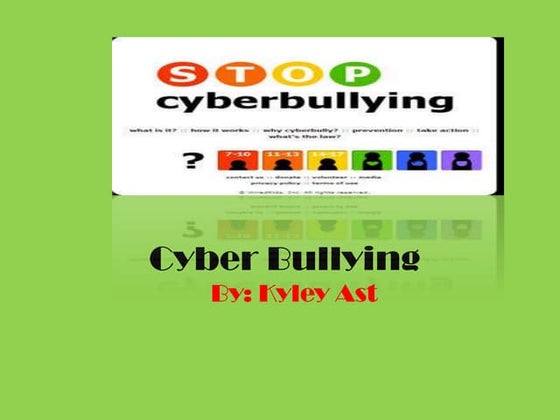 Cyberbullying presentation | PPTX