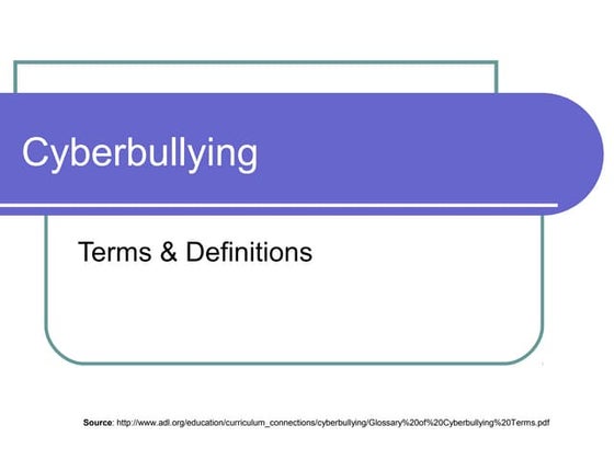 Cyberbullying | PPT