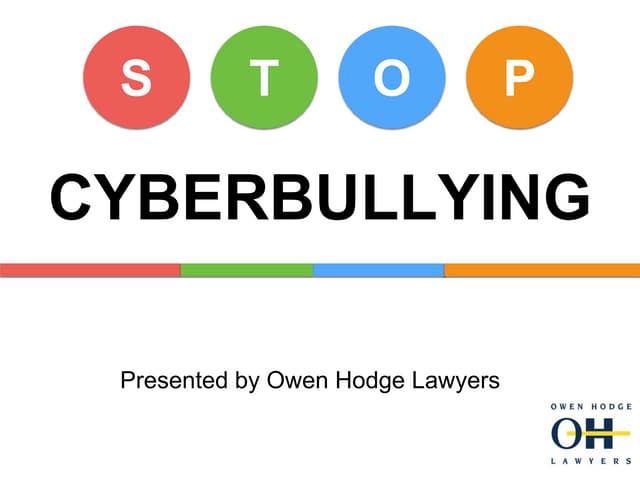 Cyberbullying powerpoint | PPTX