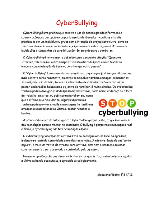 Poster cyberbullying | PDF