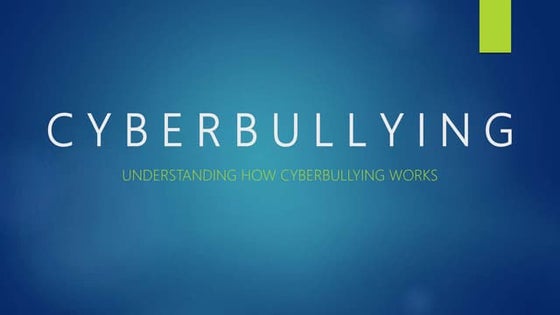 Cyber bullying | PPT