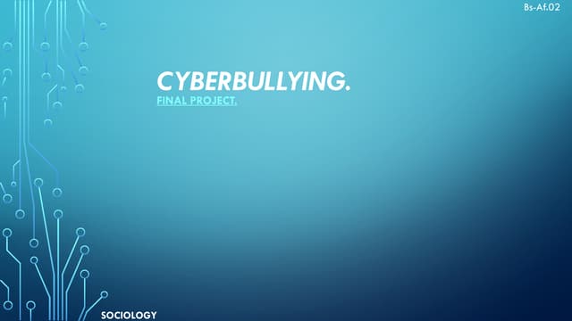 Cyberbullying .................................... | PPTX