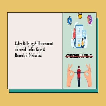 Cyber Bullying & harassment on social media.pptx