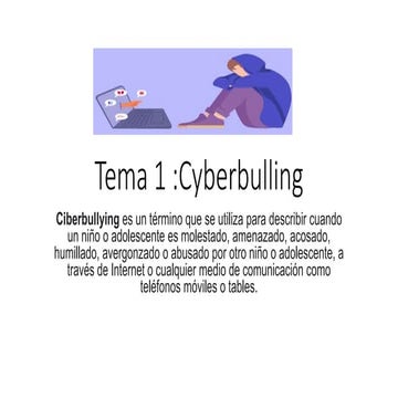 Ciberbullying en niños y niñas............. | PPTX