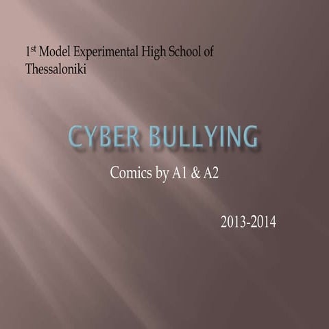 Cyber bullying comics | PPTX