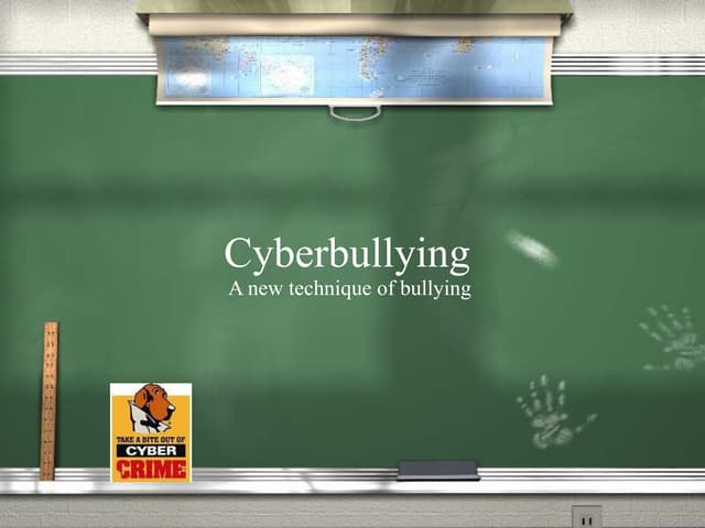 Cyberbullying powerpoint | PPTX