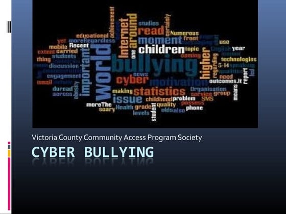 Cyber bullying powerpoint | PPT