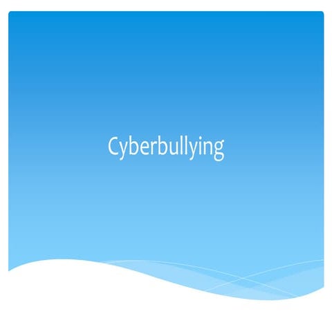 Cyberbullying | PDF