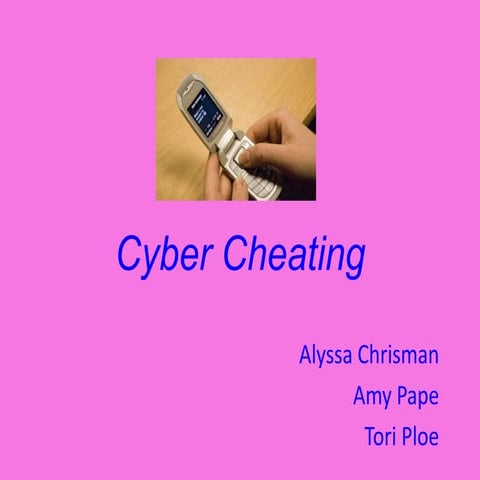 Cyber cheating2 | PPTX