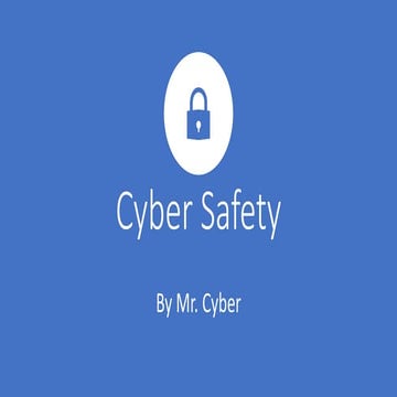 Internet Safety & Cyber chip presentation | PPTX