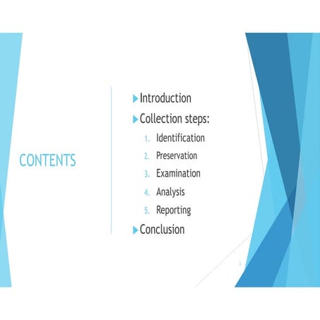 cyber_Evidence collection steps: 1. Identification 2. Preservation 3 ...