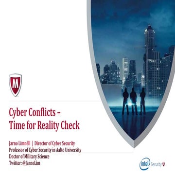Cyber Conflicts - Time for Reality Check | PPTX