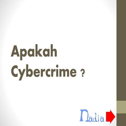 Cybercrime | PPT