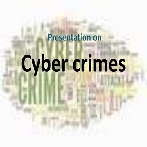 Cyber crime and security ppt