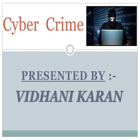 Cyber crime | PPT