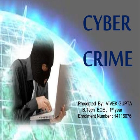 Cyber crime in India PPT .pptx