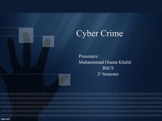 Cyber Crime and Security | PPT