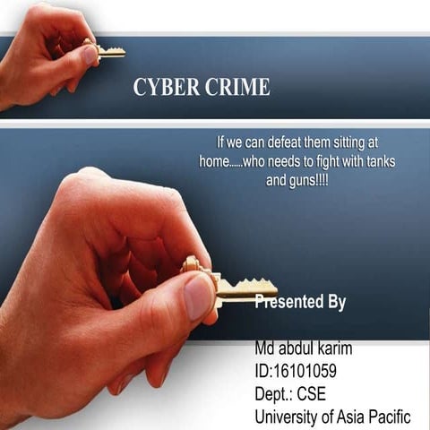 Cyber crime and security ppt | PPTX