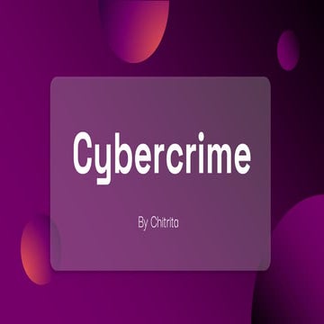 Cybercrime | PPT