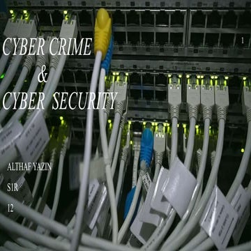 Cyber crime and security ppt | PPTX