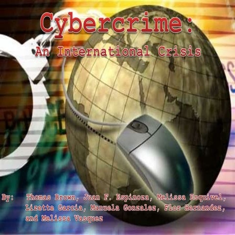 Cybercrime an international-crisis | PPT