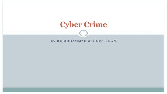 Cyber crime law | PDF
