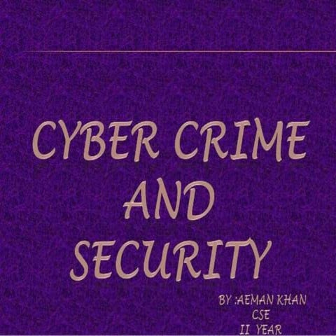 Cyber crime and cyber ethics ppt | PPTX