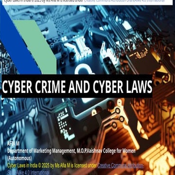 LANDSCAPE OF CYBER CRIME AND CYBER LAWS IN INDIA.pptx