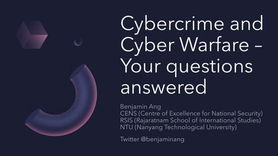 Introduction to ICT supply chain (Cyber norms awareness) | PPT