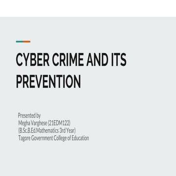 CYBER CRIME AND ITS PREVENTION.pptx