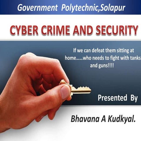 Cyber crime and security | PPTX