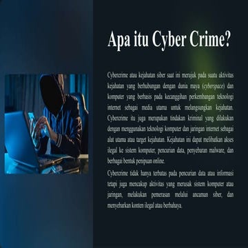 Presentasi Cybercrime | PPTX