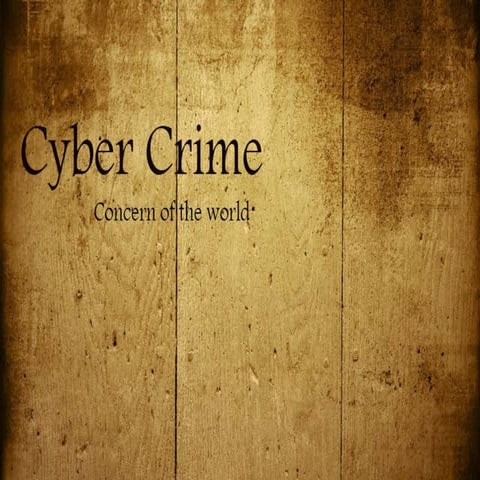 Cyber Crime | PPT