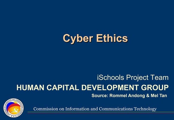An Introduction to Cyber Ethics | PPT