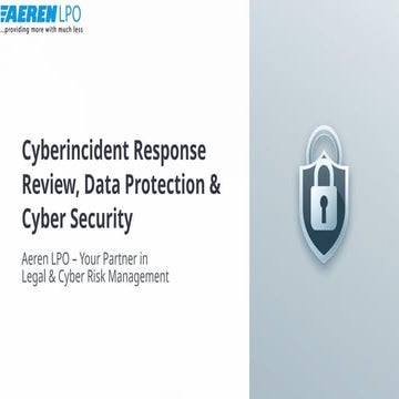 Cyber incident Response Review Services | PPTX