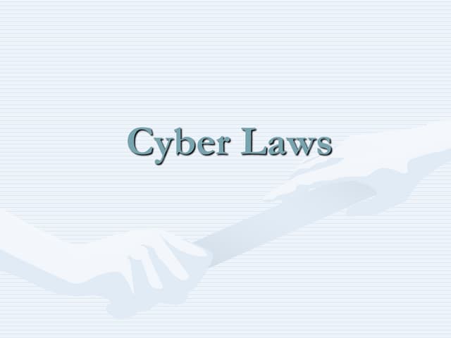Cyber Law IT Act Section 66 to 66F | PPTX