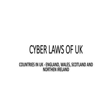 Cyber laws uk | PPTX