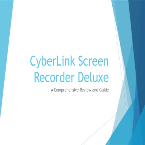 CyberLink Screen Recorder Deluxe Crack with Free Version [Latest] | PPTX